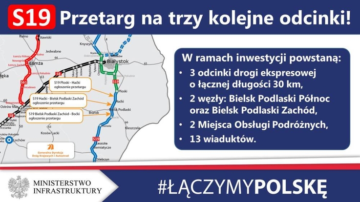 MI: Ruszają kolejne przetargi na budowę S19 na Podlasiu (komunikat) | PAP MediaRoom portal.